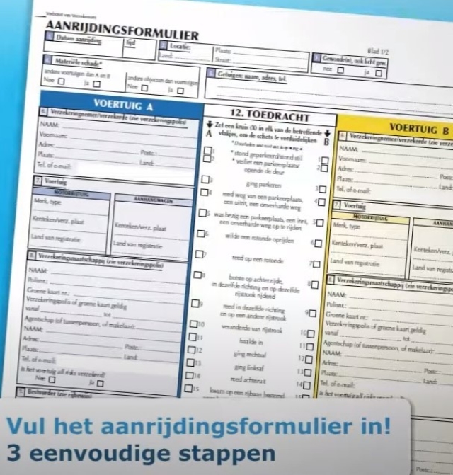 Aanrijdingsformulier (EAF) | Helix Verzekeringen